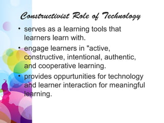 Roles of Educational Technology in Learning | PPT