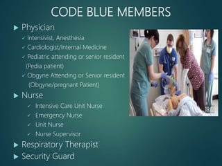 Roles of the medical and nursing staff during emergency codes | PPTX