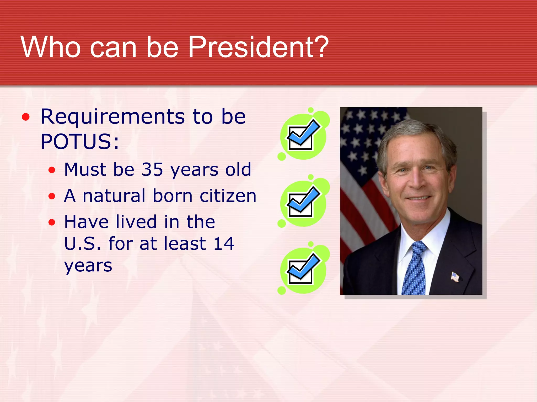 Roles Of The President | PPT