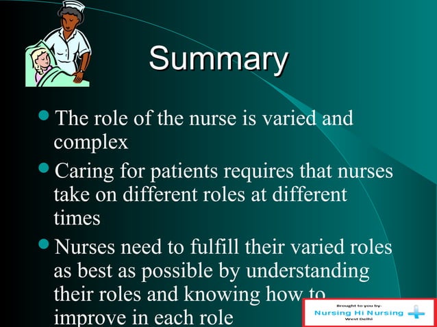 Roles of the Nurse | PPT