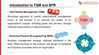 Roles of TQM and BPR in organizational change strategies- Case Study | PDF