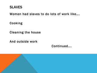 Roles of women and slaves in ancient athens | PPT