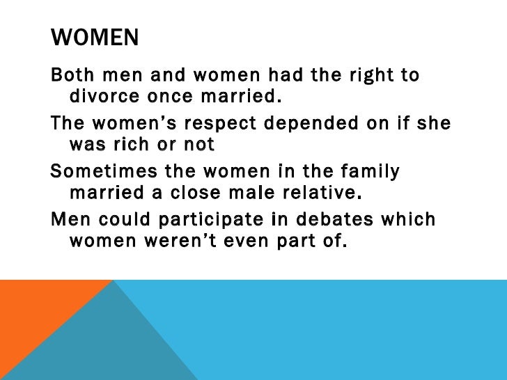 Roles of women and slaves in ancient athens