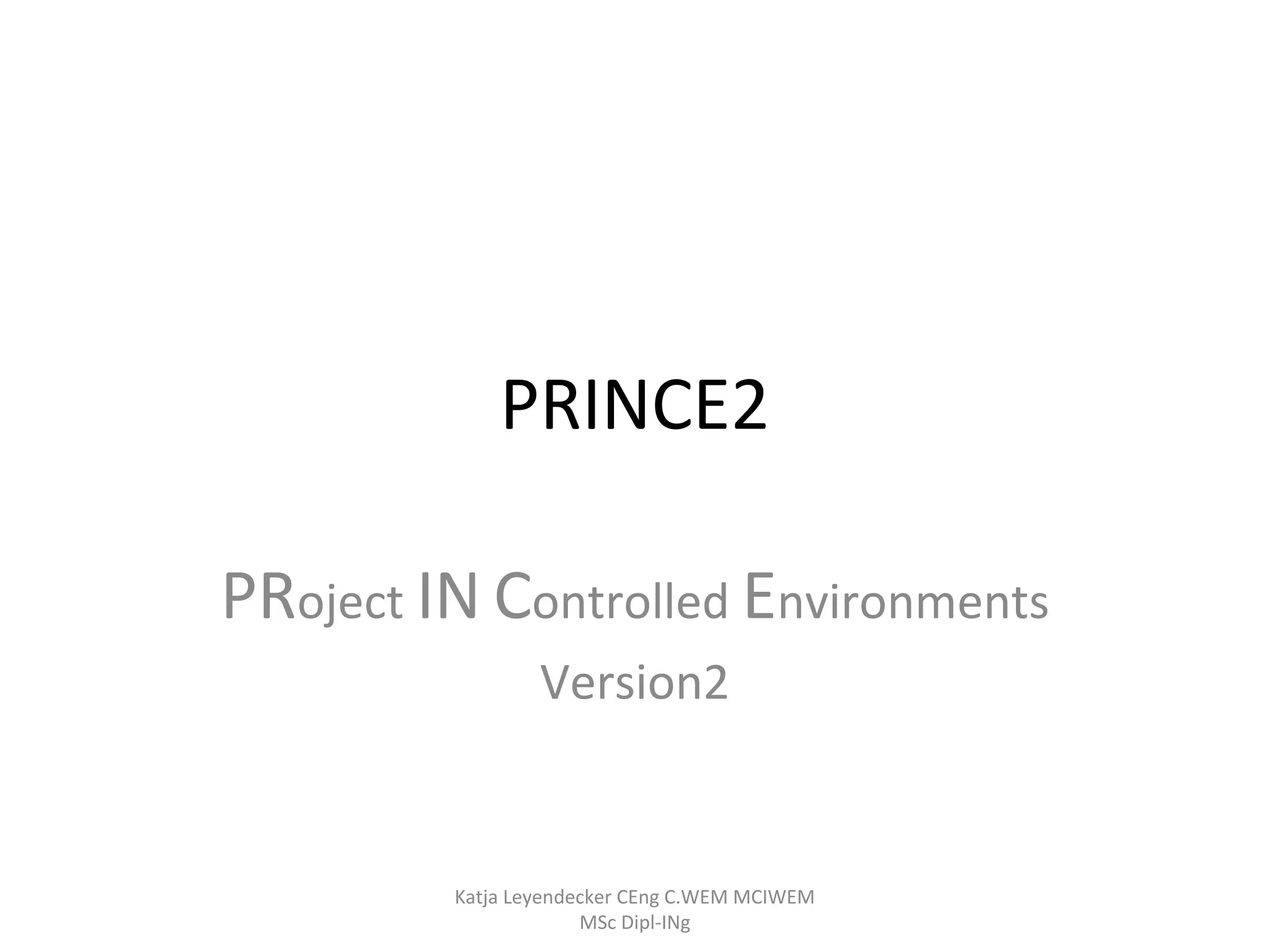 Project management roles in context - PRINCE2 introduction | PPT | Executive Leadership ...