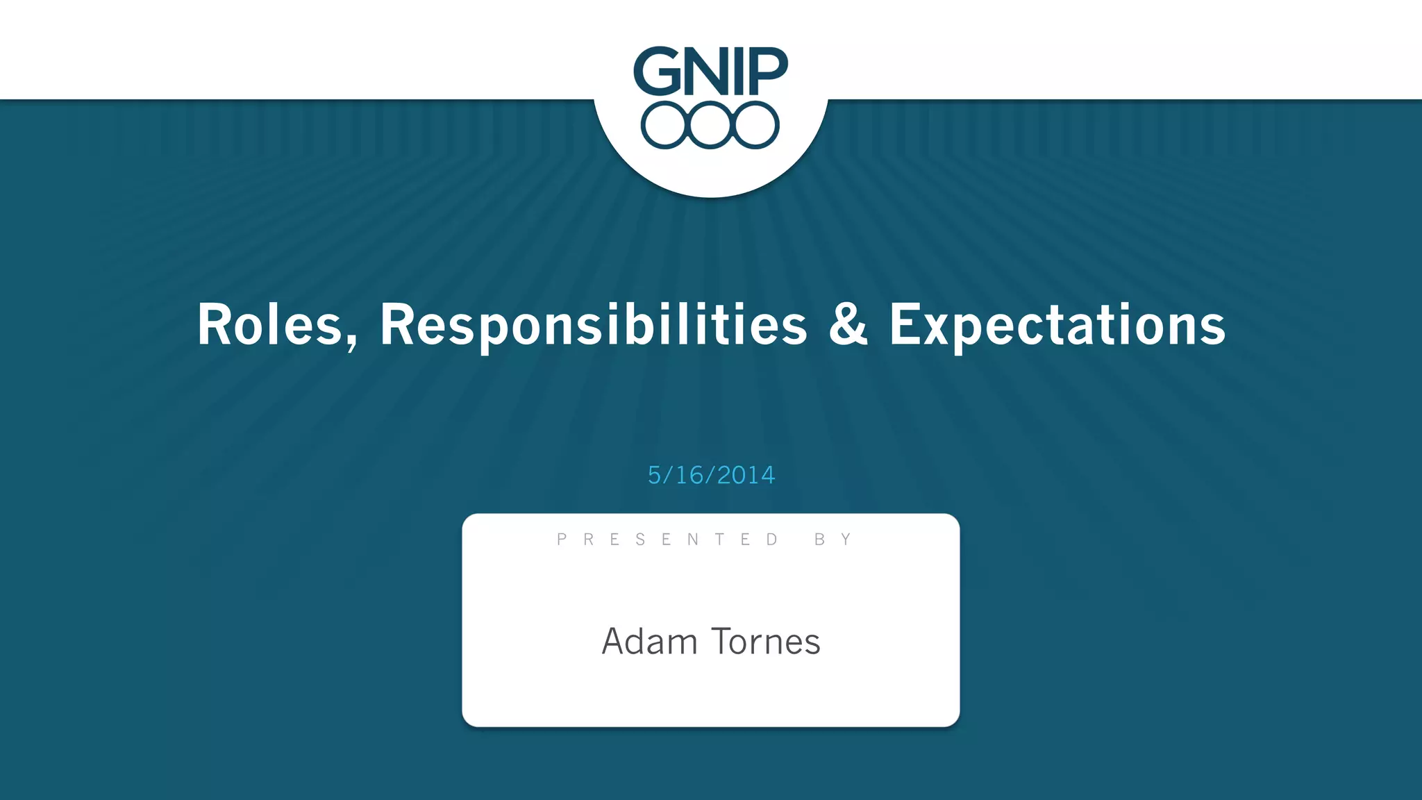 Roles, responsibilities & expectations | PPT