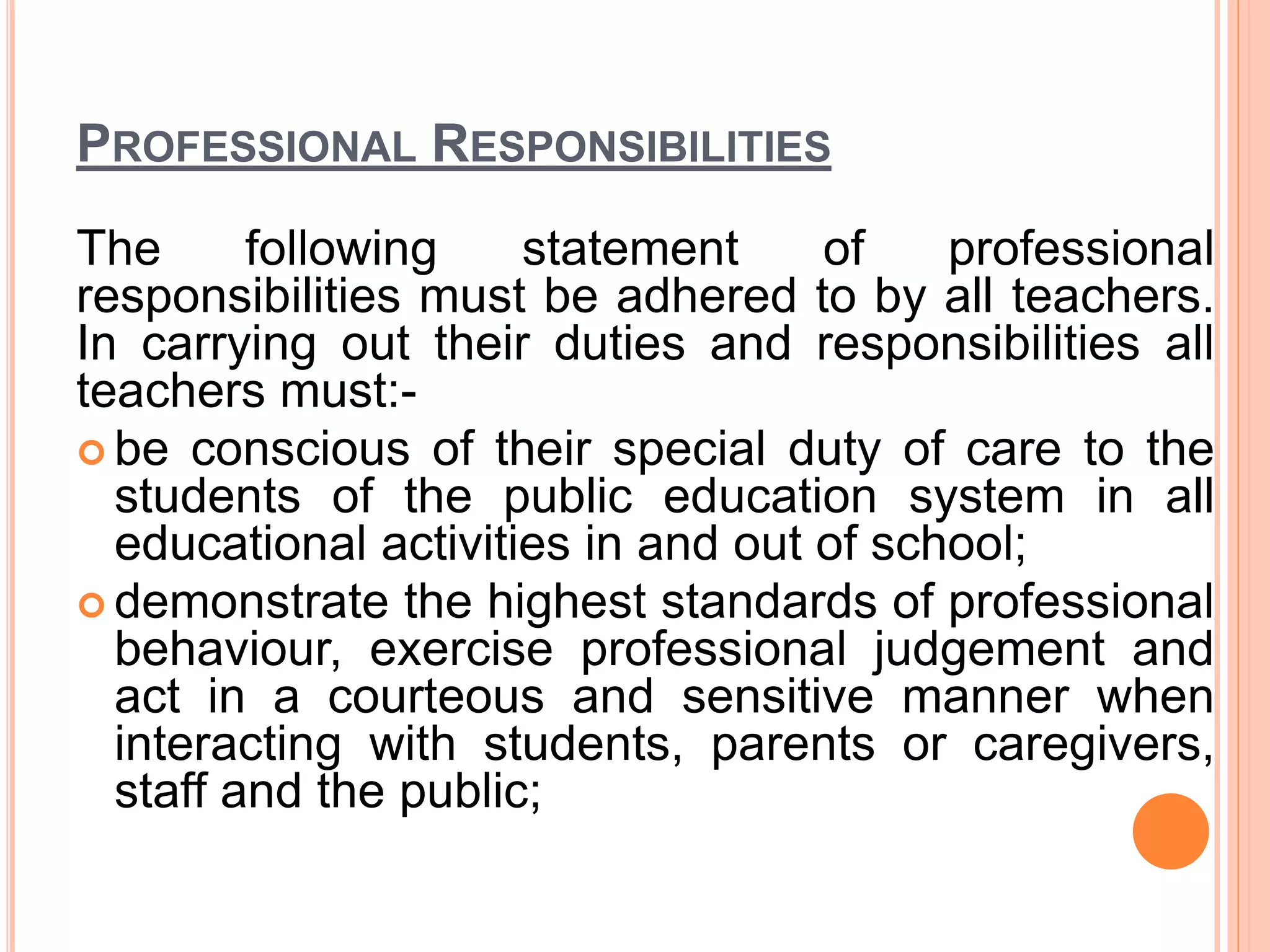 Roles, responsibilities & functions of teacher 3 | PPTX