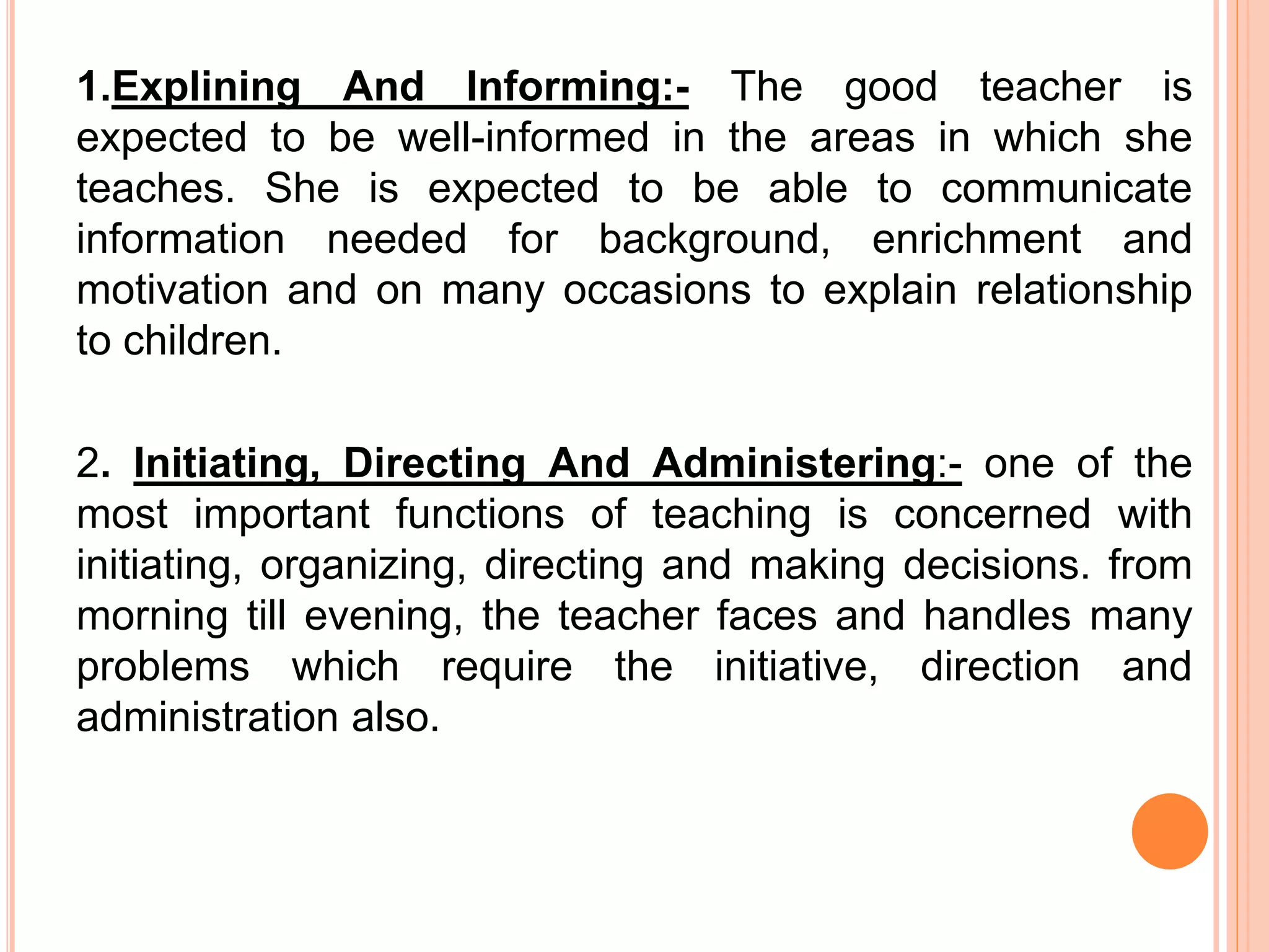 Roles, responsibilities & functions of teacher 3 | PPTX
