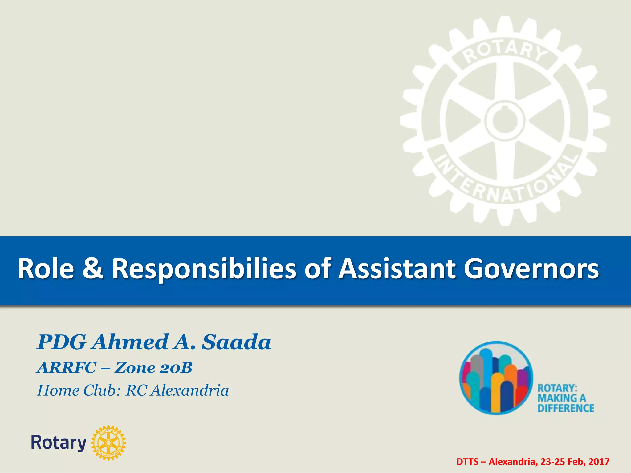 Roles & responsibilities of Assistant Governor | PPSX