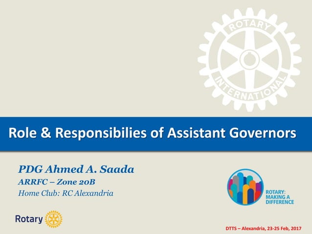 Roles & responsibilities of Assistant Governor | PPSX | Non-Profit ...