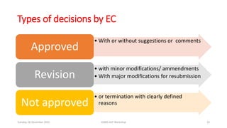 Roles & Responsibilities of EC Dr Pramod.pptx | Medical Tests | Medical ...