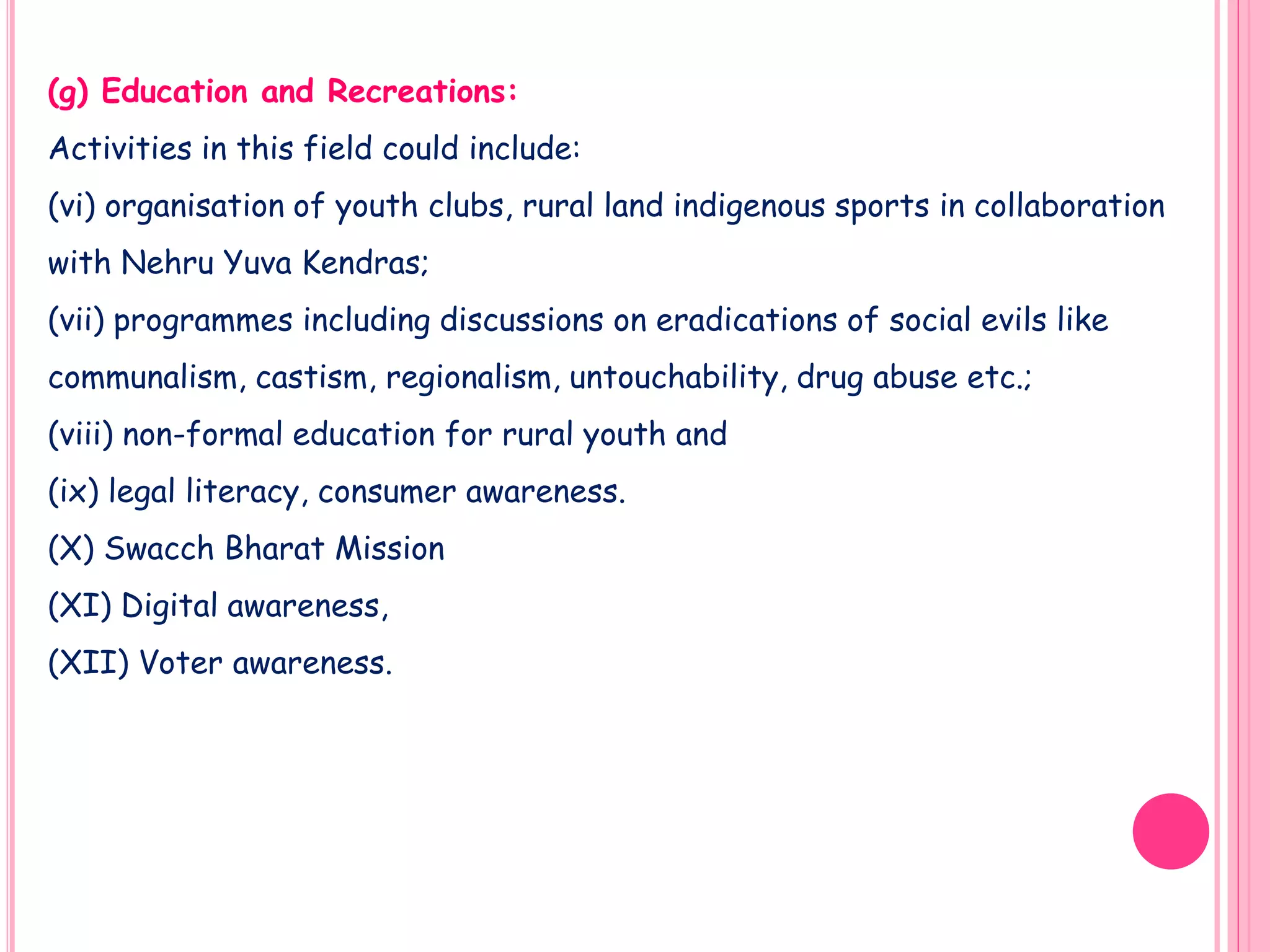 Roles and Responsibilities of NSS Volunteers | PPTX