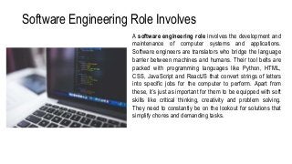 Roles & Responsibilities of Software Engineers | PPT