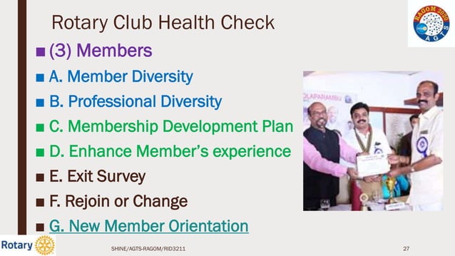 Roles_Responsibilities_Rotary assistant governor_rid 3211_shine | PPT