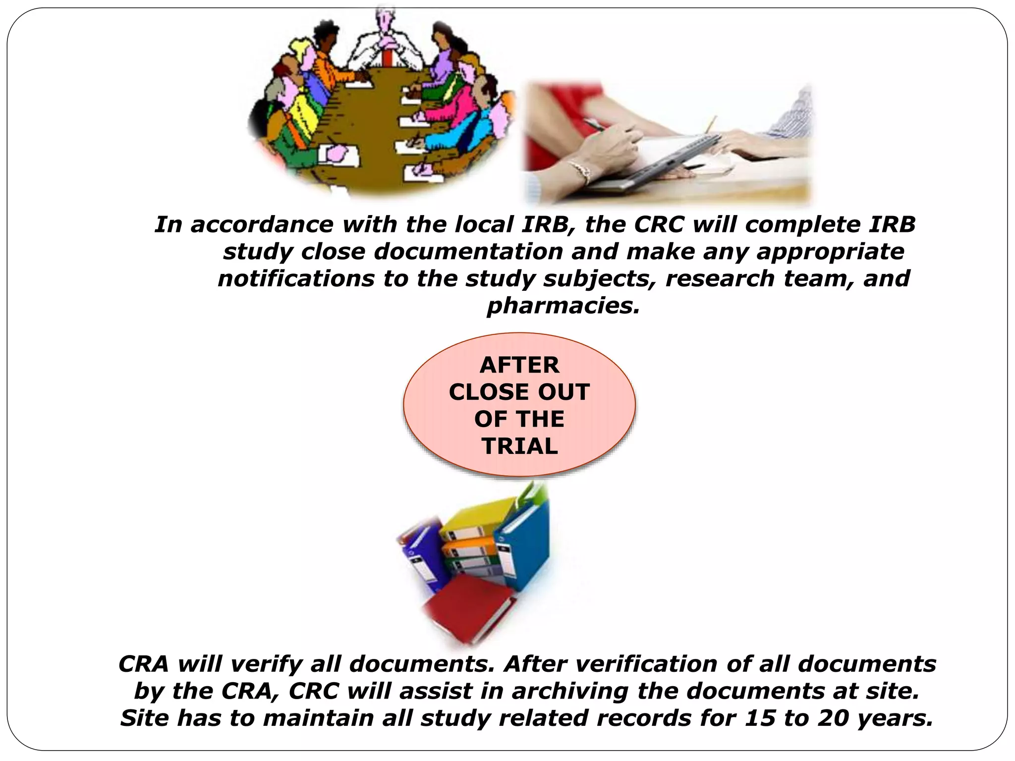 Roles and responsibility of a CRC | PPTX