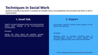 Roles, Techniques and the Skills in SWoP | PPT