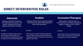 Roles, Techniques and the Skills in SWoP | PPT