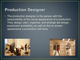 Roles within film making | PPTX