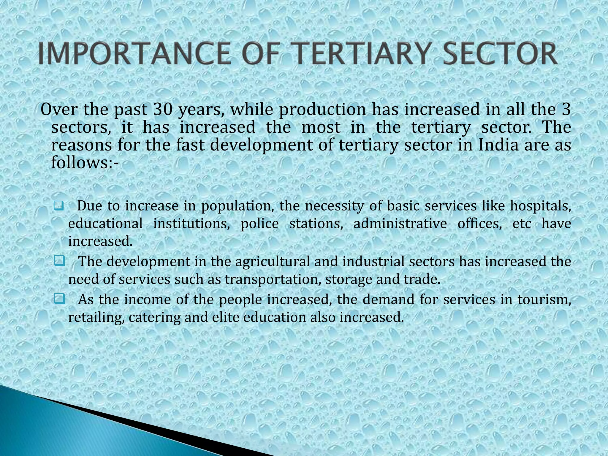 Role of Tertiary Economic Activities | PPTX