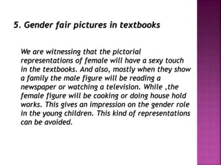 Role of textbook in challenging gender inequality | PPTX