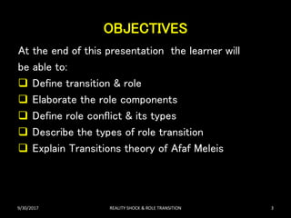Role transition & reality shock | PPTX