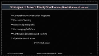 Role Transition and Reality shock.Nursing | PPTX