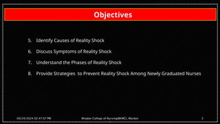 Role Transition and Reality shock.Nursing | PPTX