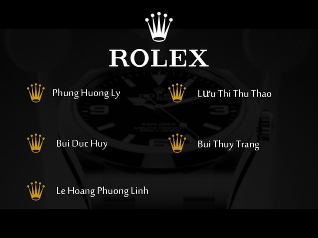 Rolex | PPTX | Marketing and Advertising | Business