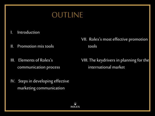 Rolex | PPTX | Marketing and Advertising | Business