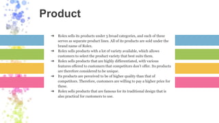 Rolex- brand strategies | PPTX