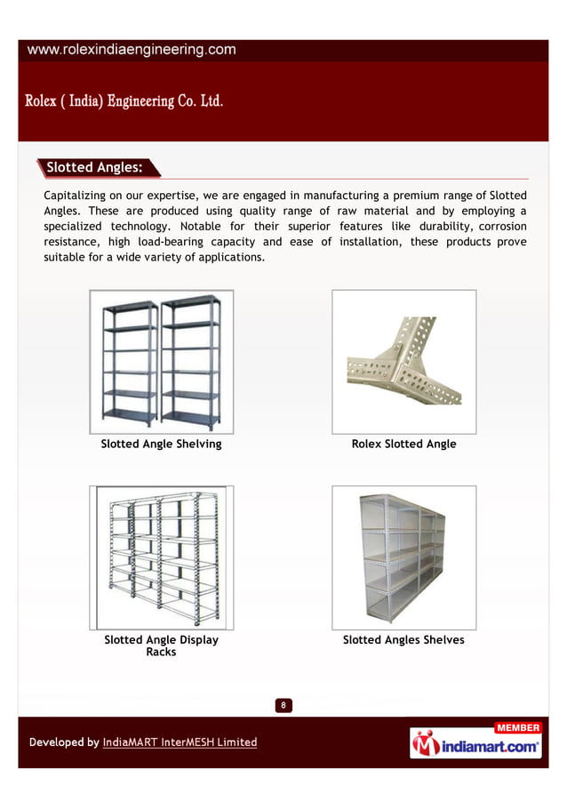 Rolex ( India) Engineering Co Ltd, Mumbai, Garment Racks | PDF ...