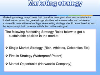 Rolex marketing case study | PPTX