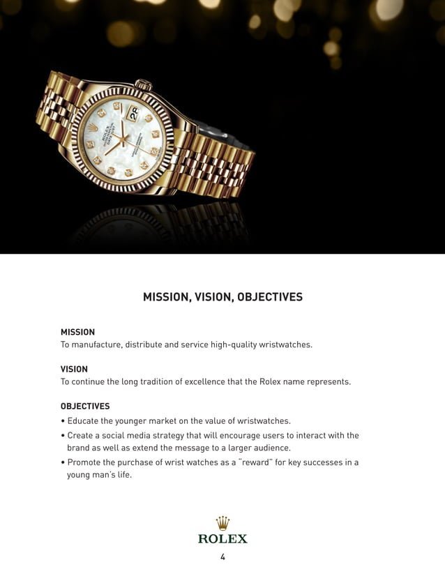 Rolex Marketing Plan | PDF
