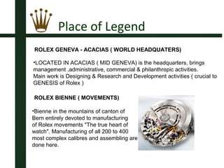 Rolex (operation manangement). | PPT