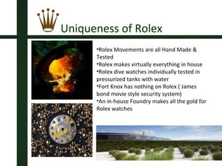 Rolex (operation manangement). | PPT