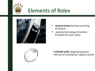 Rolex (operation manangement). | PPT