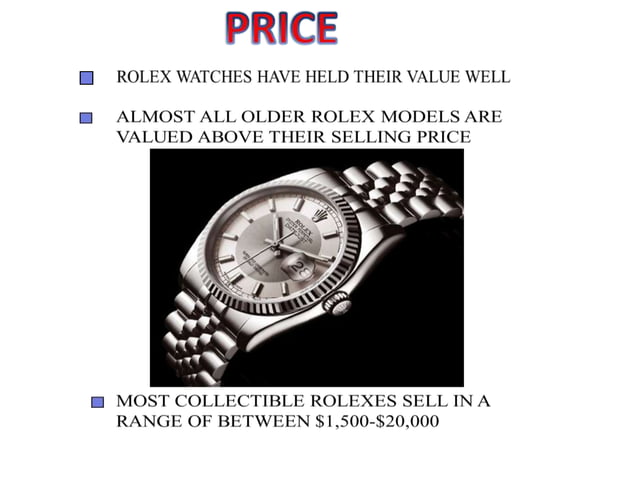 The Rolex watches | PPTX