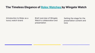 Rolex Watch | PDF