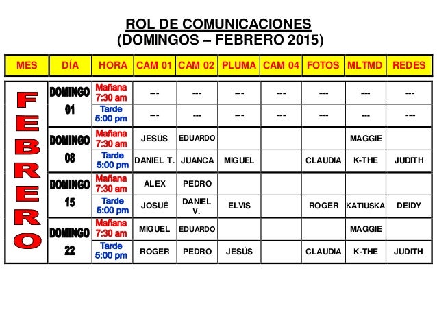Rol febrero 2015