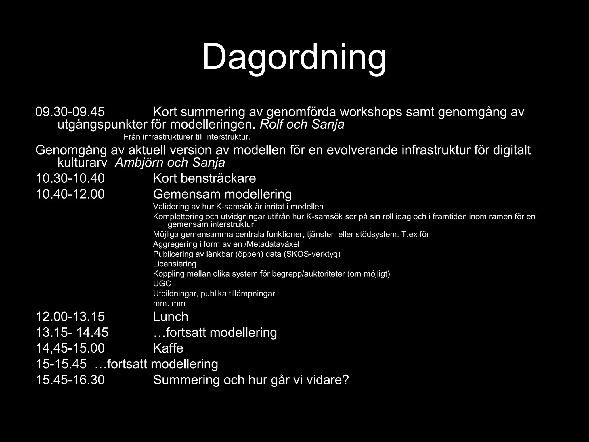 Rolf Källman Digitala infrastrukturer modellering med K-samsök 20131022 ...