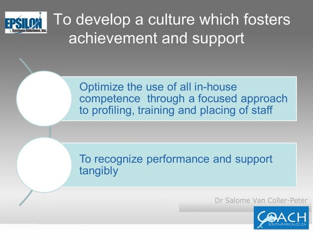 Coaching - Return on learning investment. Salome van Coller | PPT