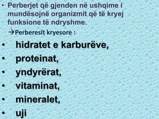Roli i elementeve kimike ne ushqime byirenakotobelli | PPTX