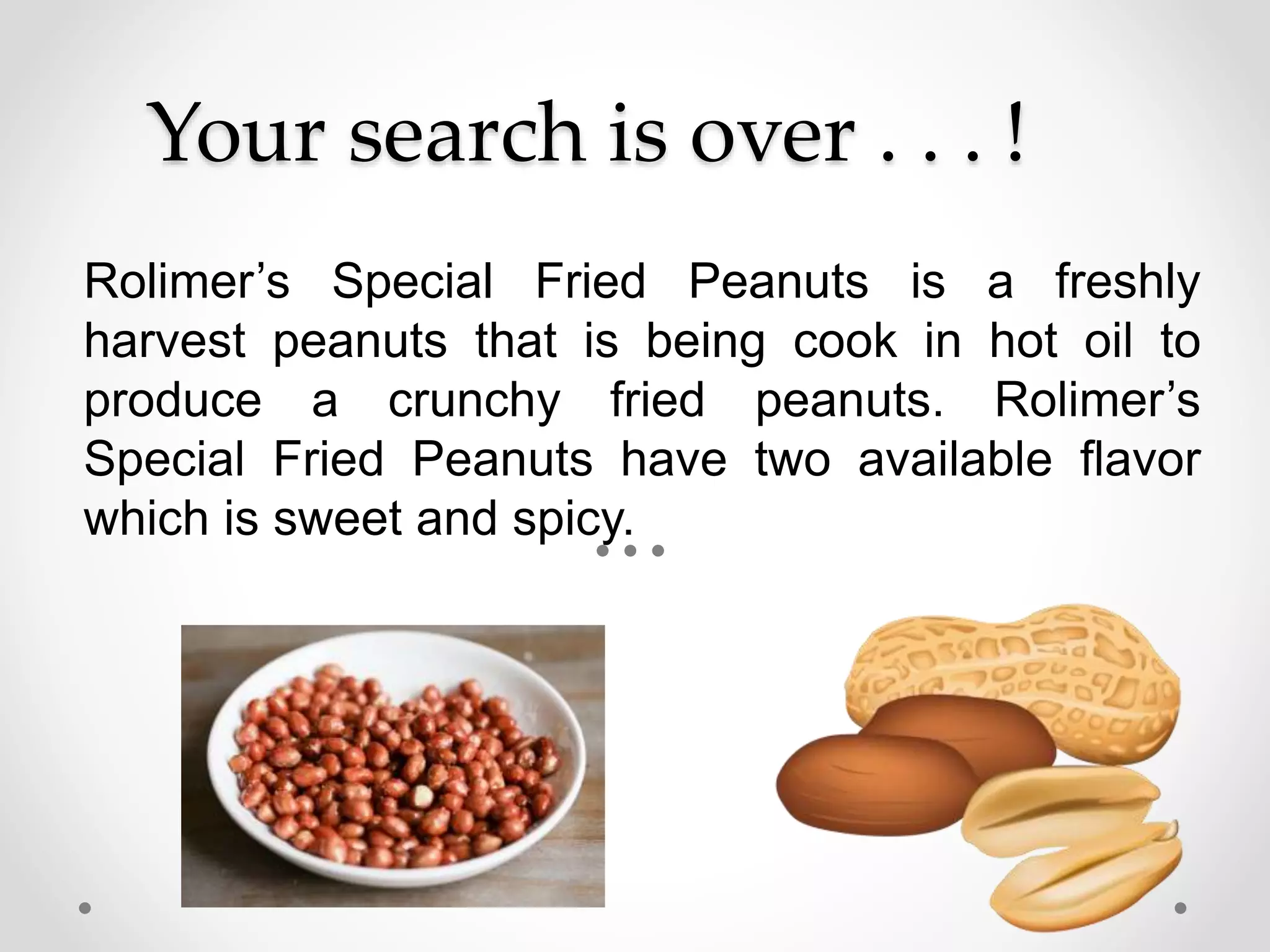Rolimer’s Special Fried Peanuts | PPT