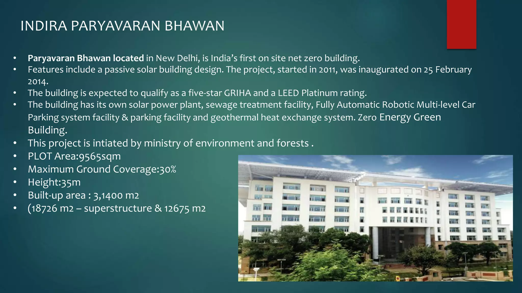 Indira paryavaran bhawan | PPTX