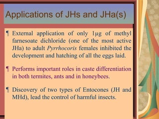 Synthesis and Actions of Juvenile Hormones In Insect Development (MS ...