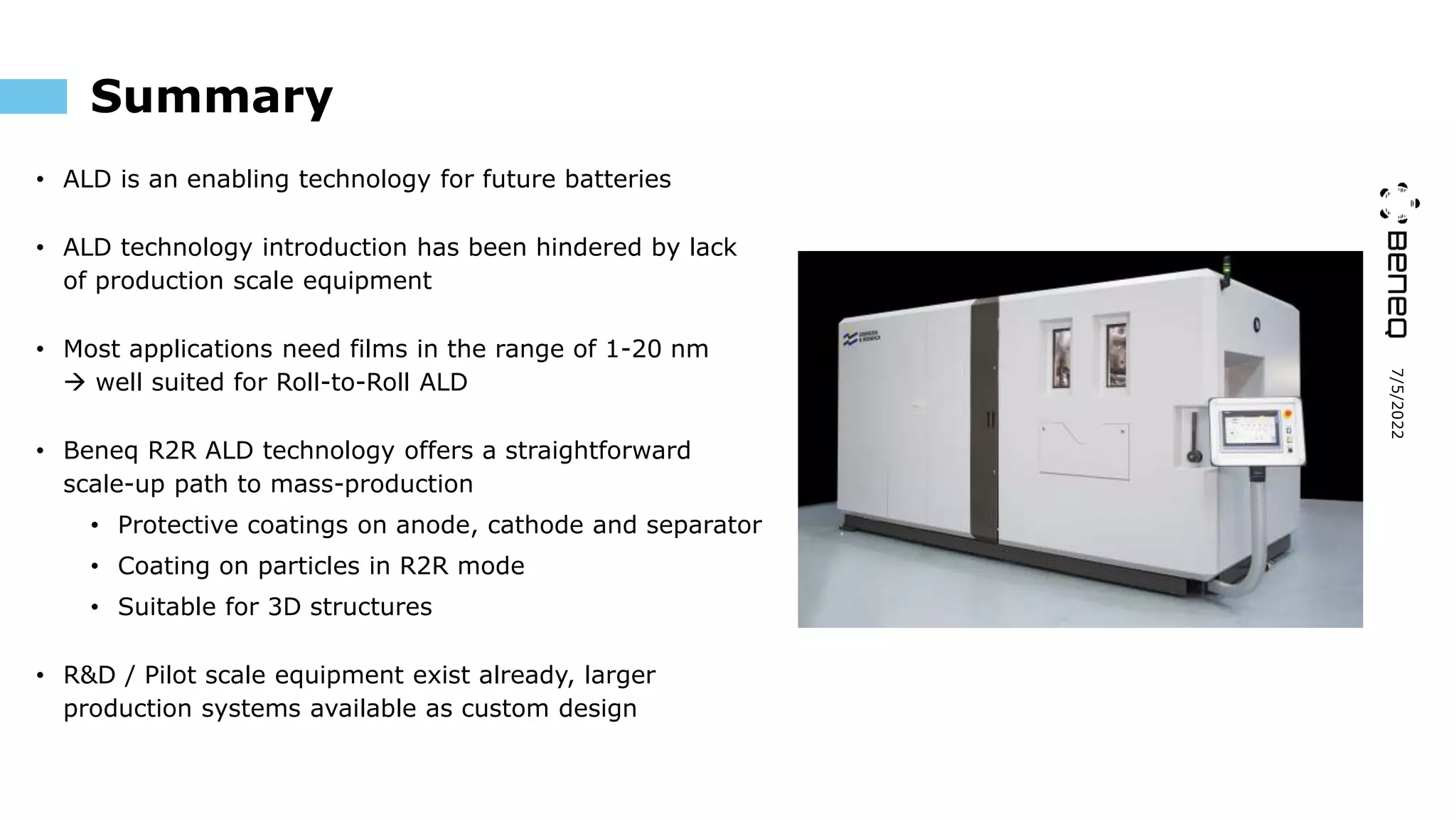 Roll-to-Roll ALD Coatings for Battery Cell Interfaces at Production ...