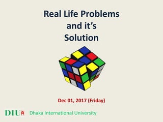 Real Life Problems and it’s Solution by technology | PPTX