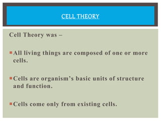 Cell structure and function | PPTX