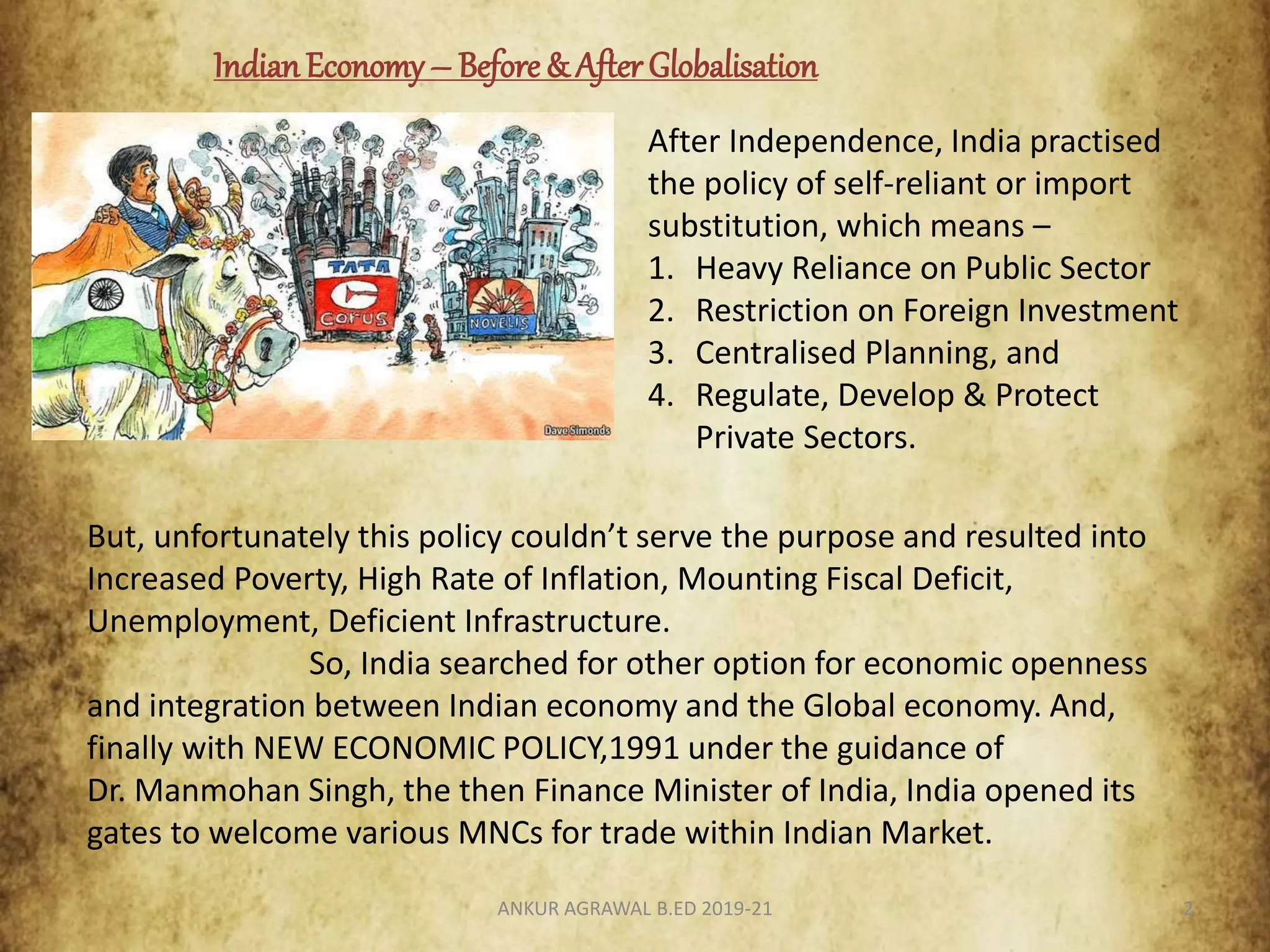 Globalization and the Indian economy | PPTX