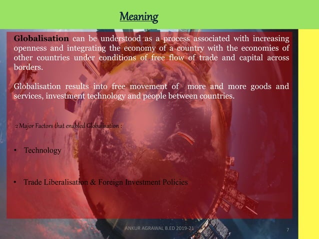 Globalization and the Indian economy | PPTX