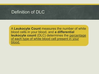 Differential Leukocyte Counts | PPTX